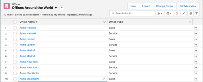 Improving Salesforce Flow selection options - Fluido