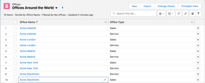 Improving Salesforce Flow selection options - Fluido