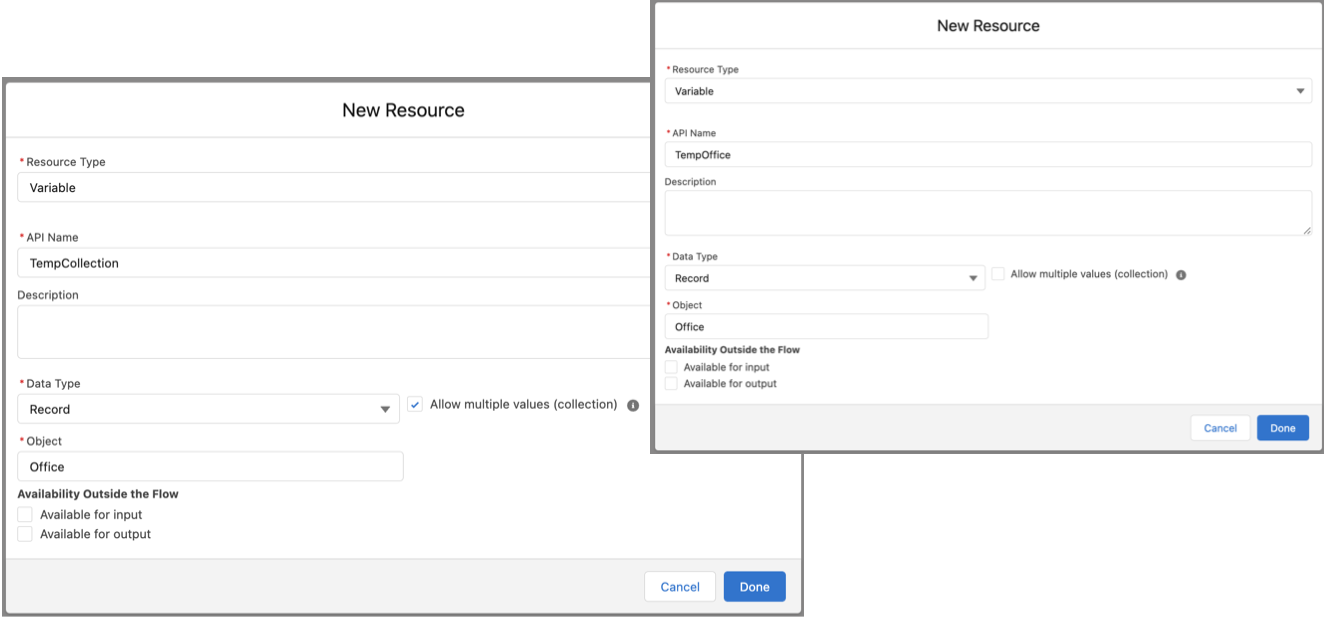 Improving Salesforce Flow selection options - Fluido