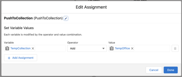 Improving Salesforce Flow selection options - Fluido